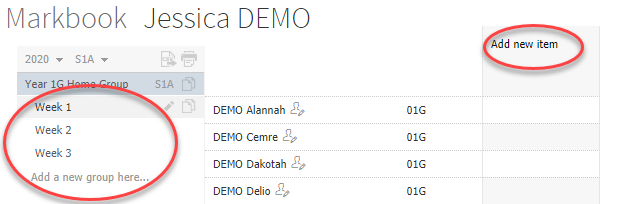 How to use Markbook as a Primary School and allow parents to submit work